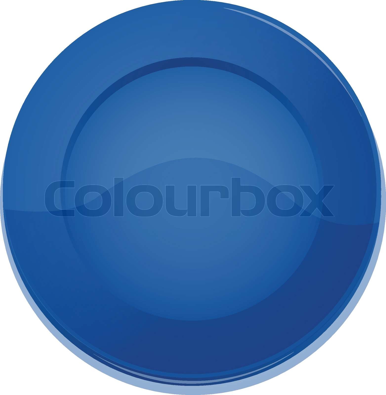 blue plate | Stock vector | Colourbox