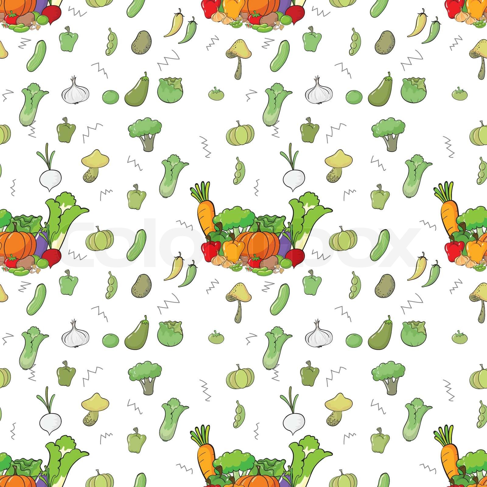 various vegetables | Stock vector | Colourbox