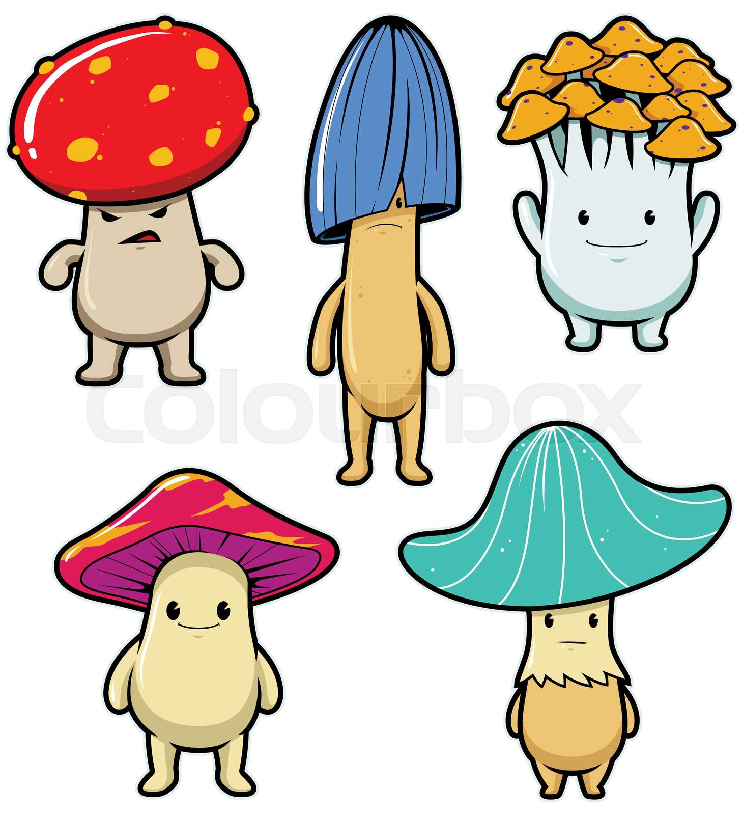 Psilocybin Magic Mushrooms | Stock vector | Colourbox