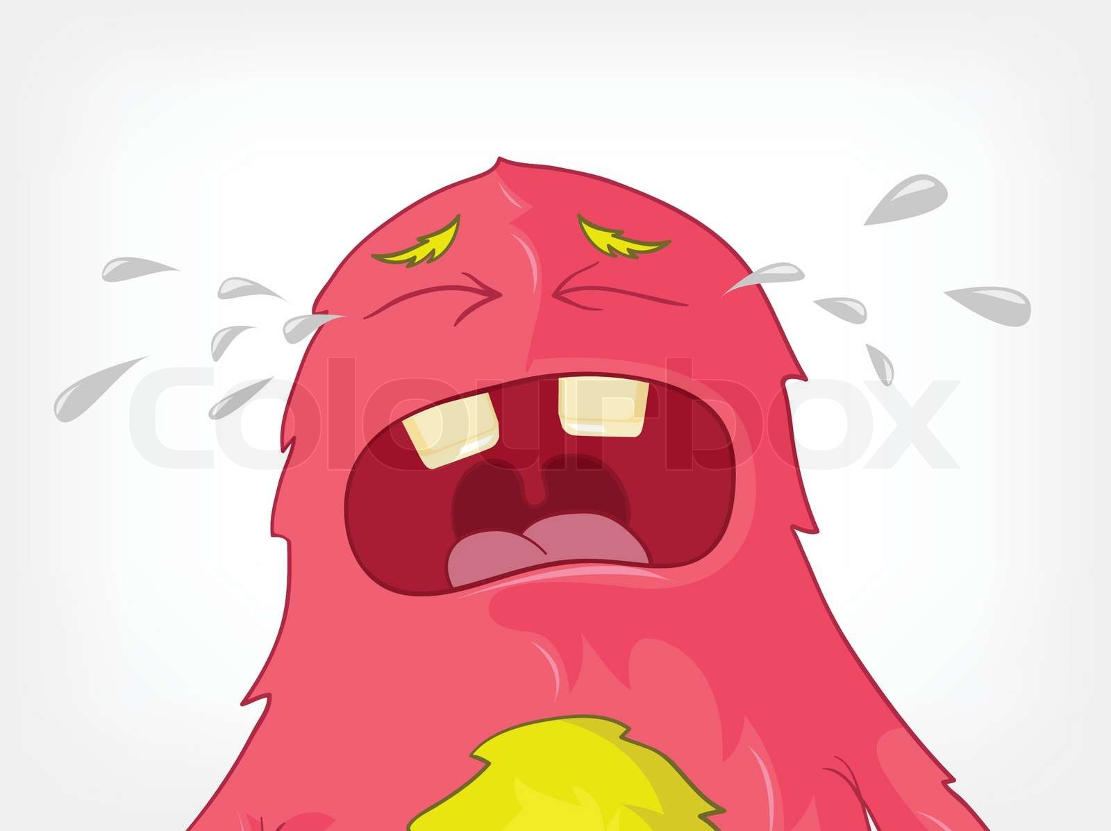 Funny Monster Cry | Stock vector | Colourbox