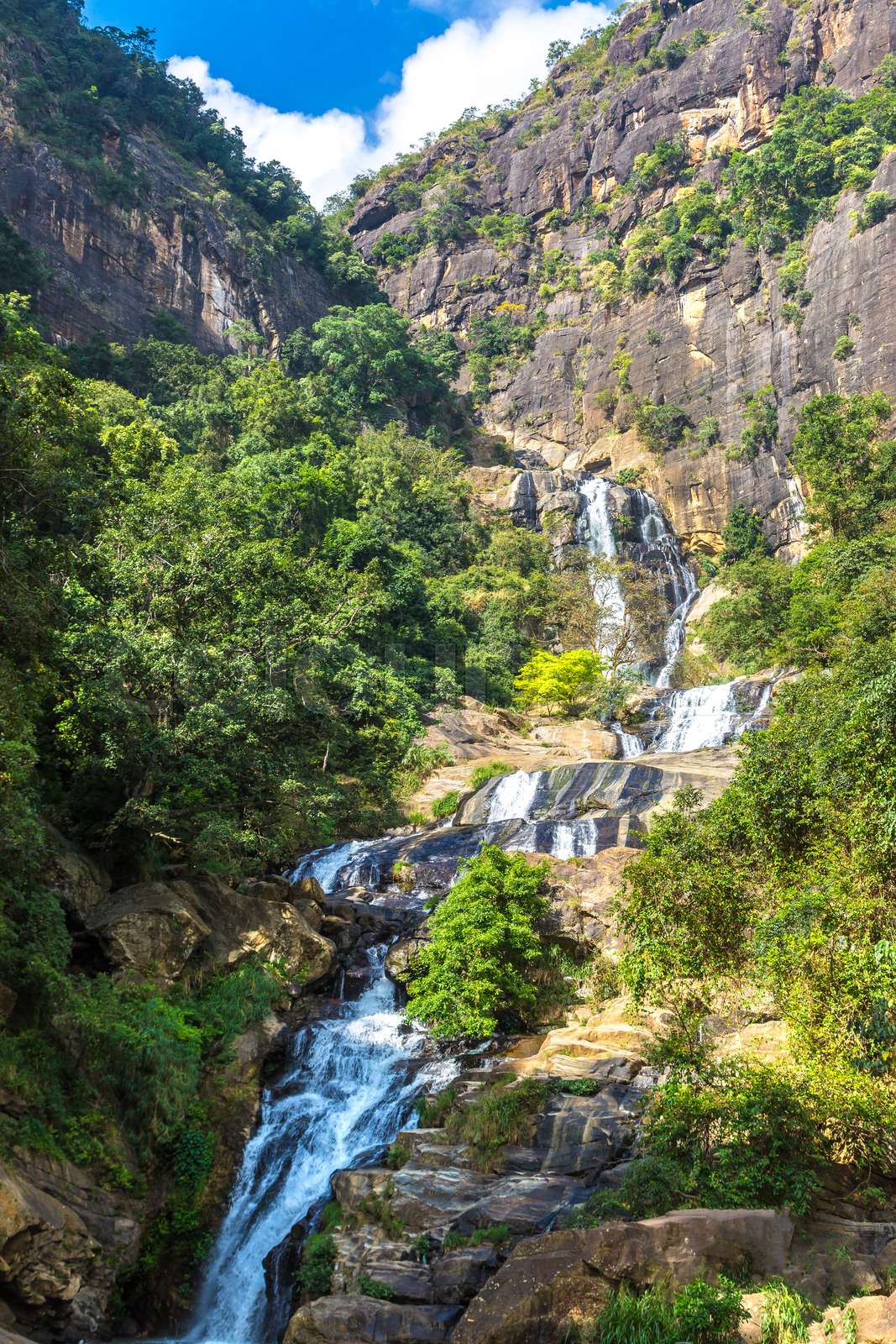 Rawana waterfall in Sri Lanka | Stock image | Colourbox
