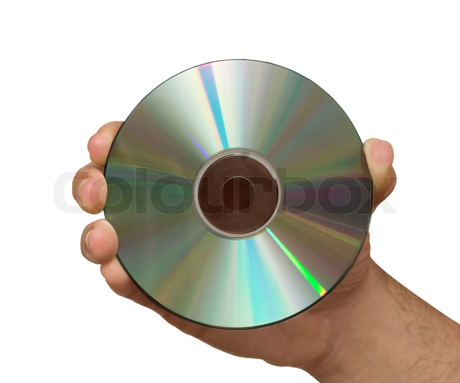 Hand holding DVD | Stock image | Colourbox