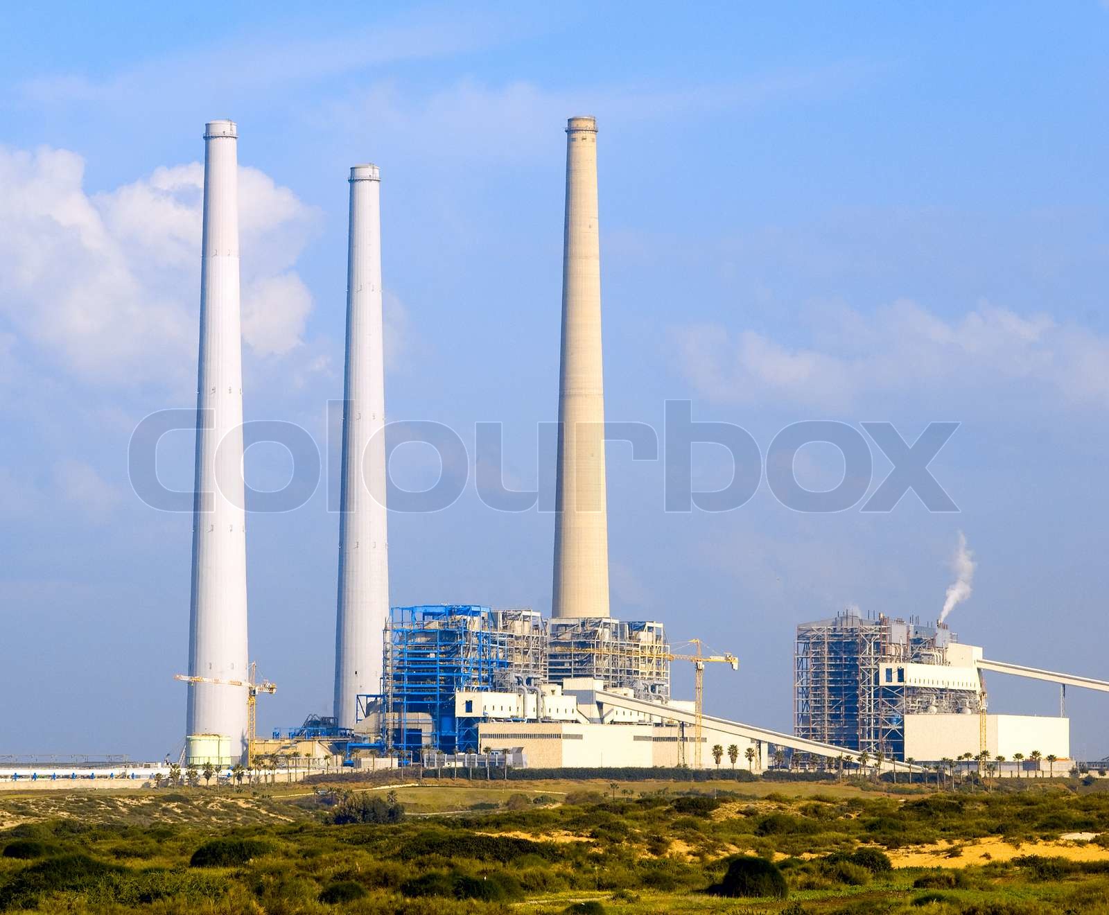 A fossil fueled power station | Stock image | Colourbox