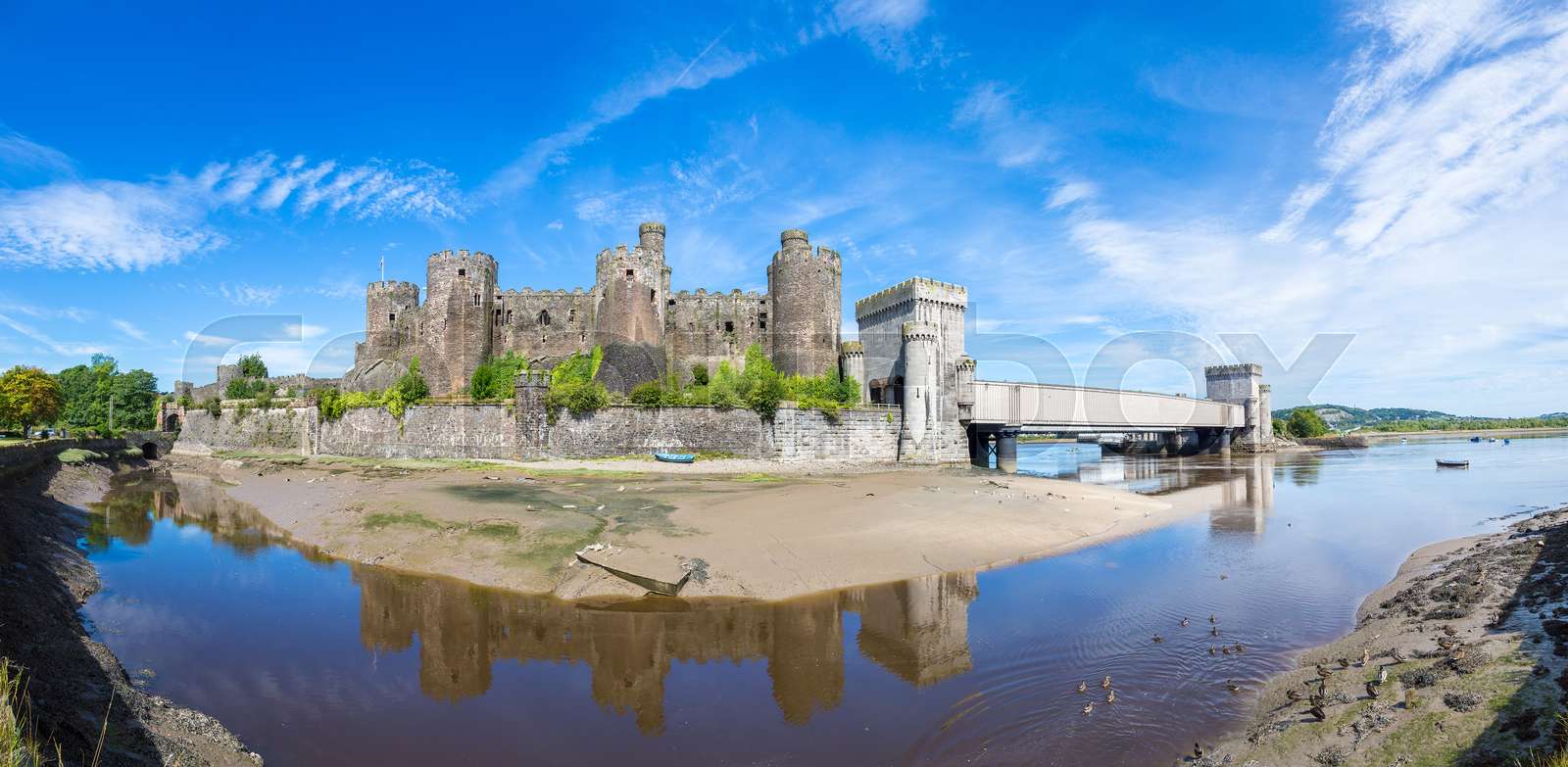 Conwy Castle in Wales | Stock image | Colourbox
