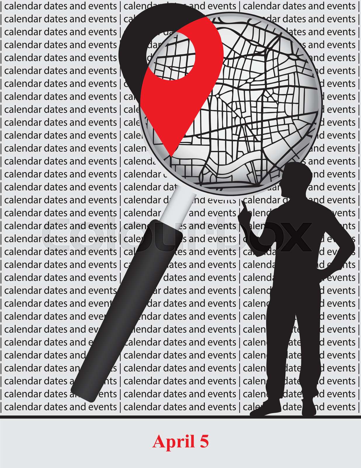 Illustration for Read a Road Map Day | Stock vector | Colourbox