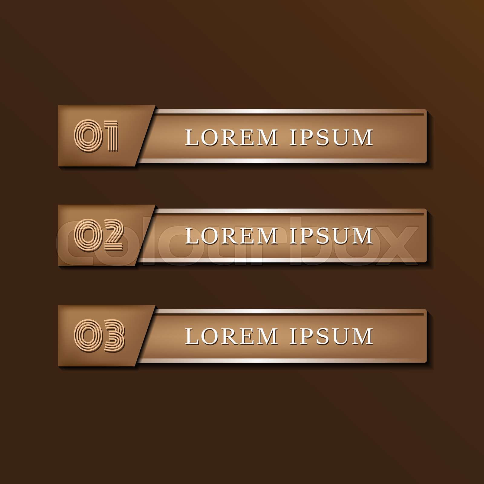 vintage banner list vector template | Stock vector | Colourbox