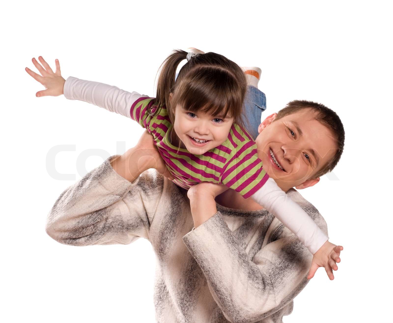 Glücklicher Vater und sein Kind | Stock Bild | Colourbox
