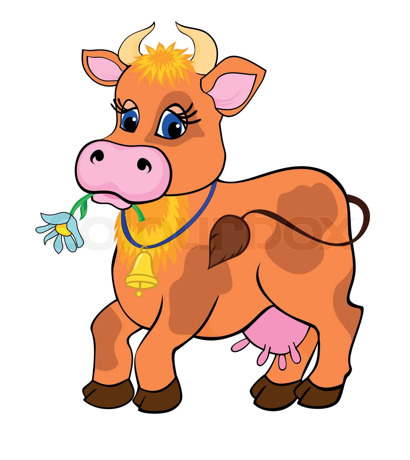 Cow cartoon | Stock vector | Colourbox