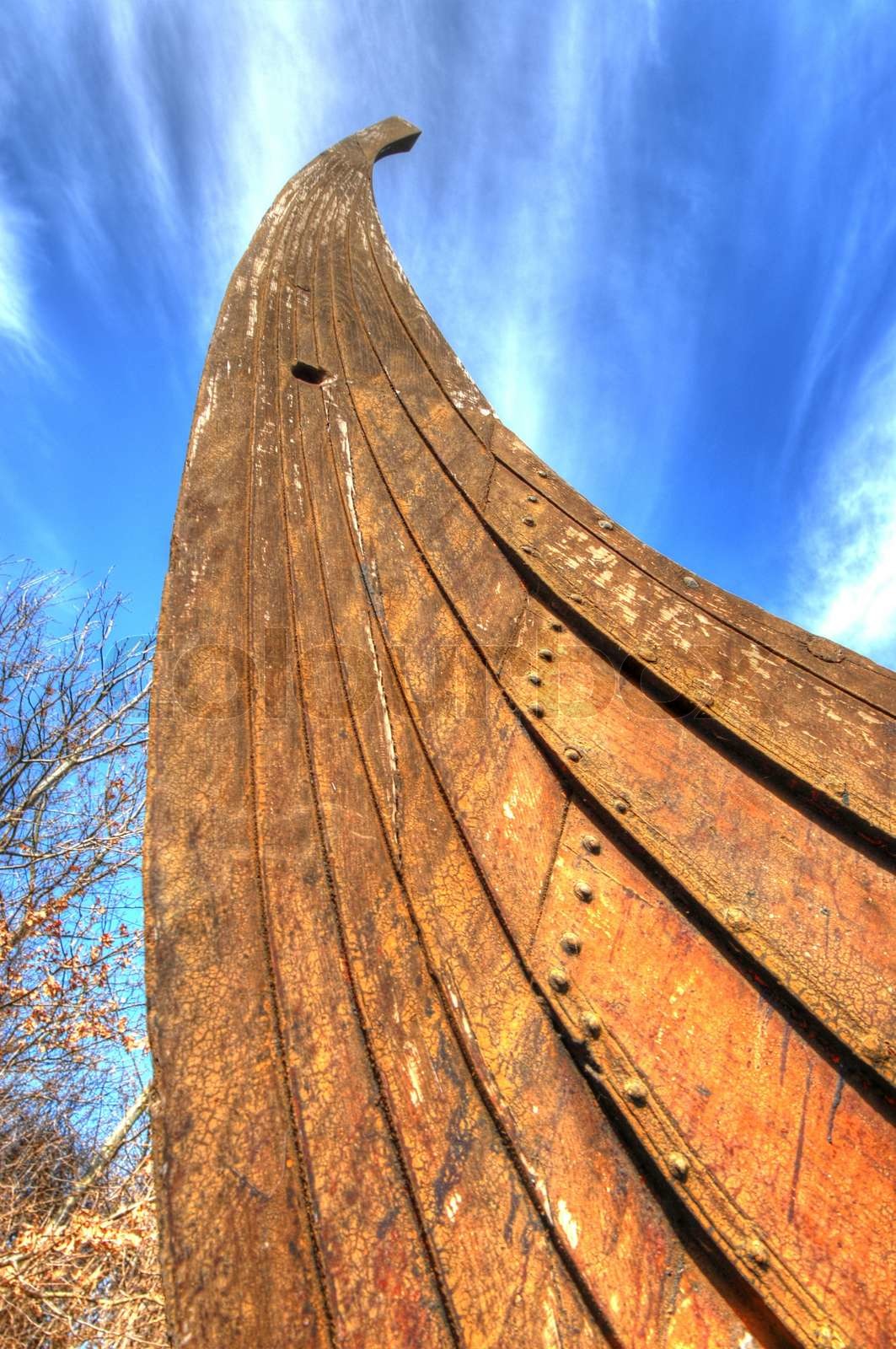 Stern of a viking ship | Stock image | Colourbox