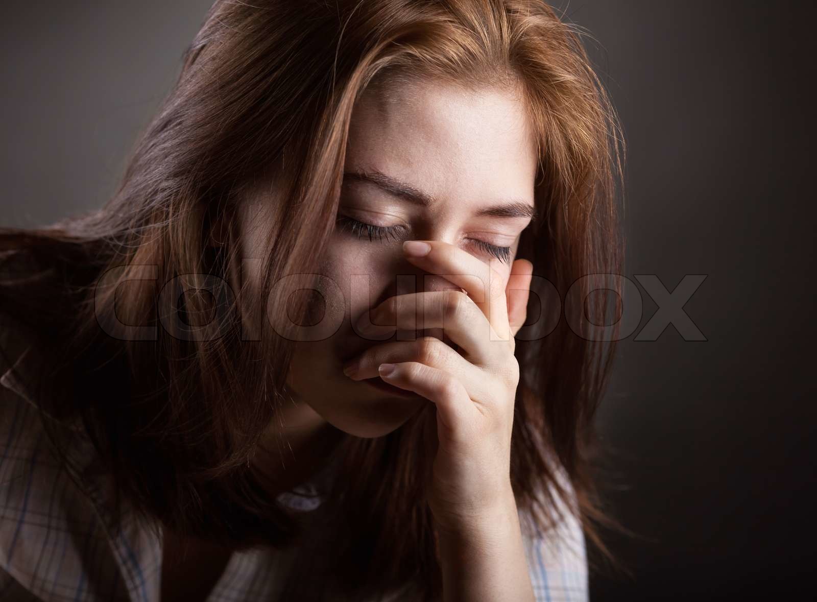 Crying woman | Stock image | Colourbox