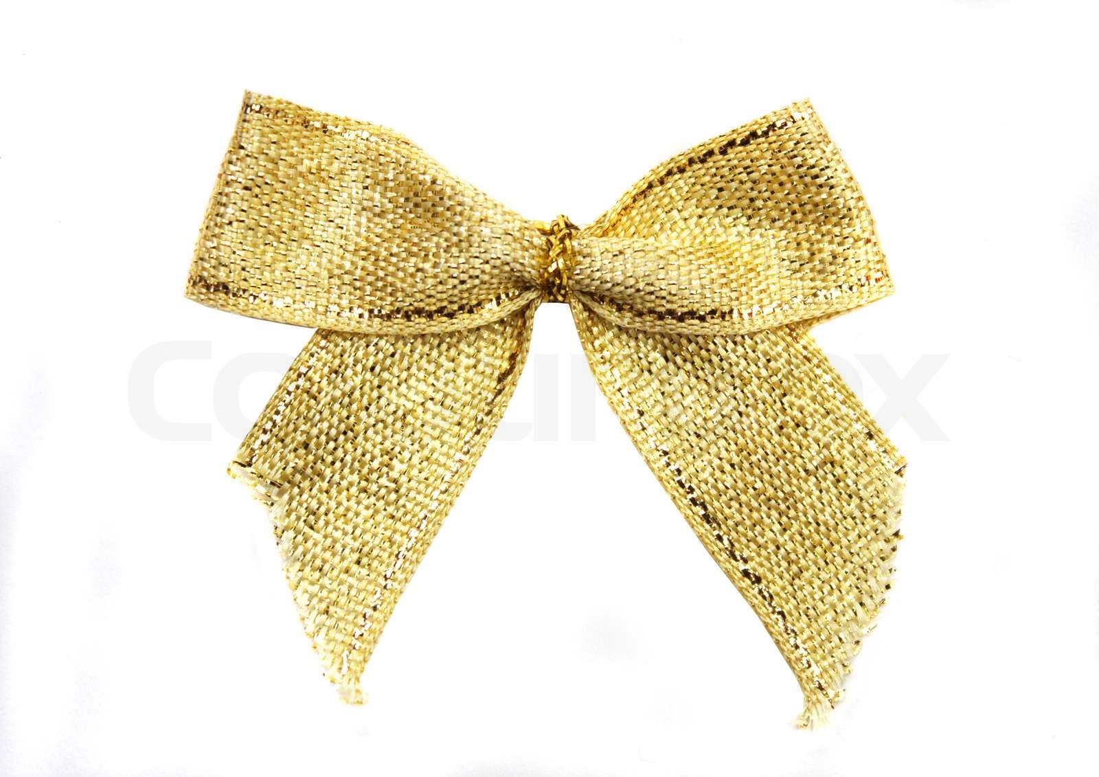 Golden bow | Stock image | Colourbox