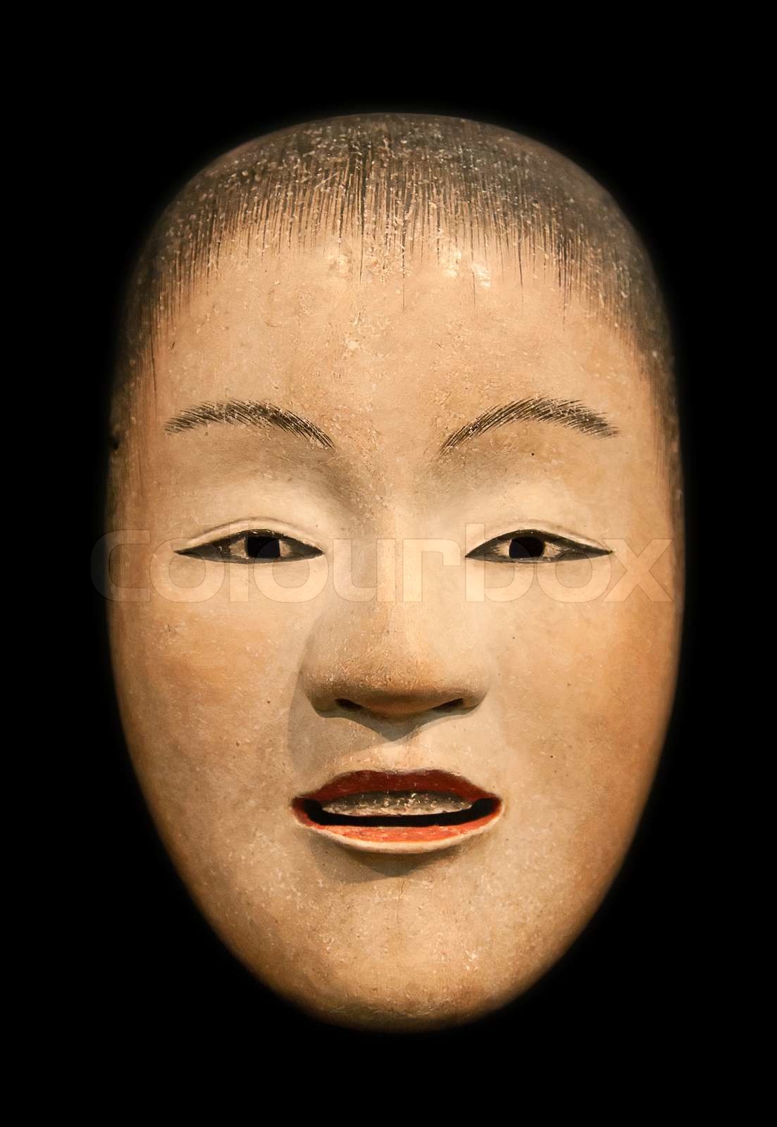 Zo Onna beatiful woman Noh mask | Stock image | Colourbox