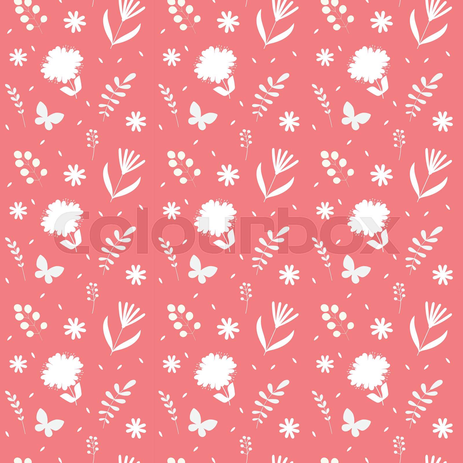 Seamless floral pattern | Stock vector | Colourbox