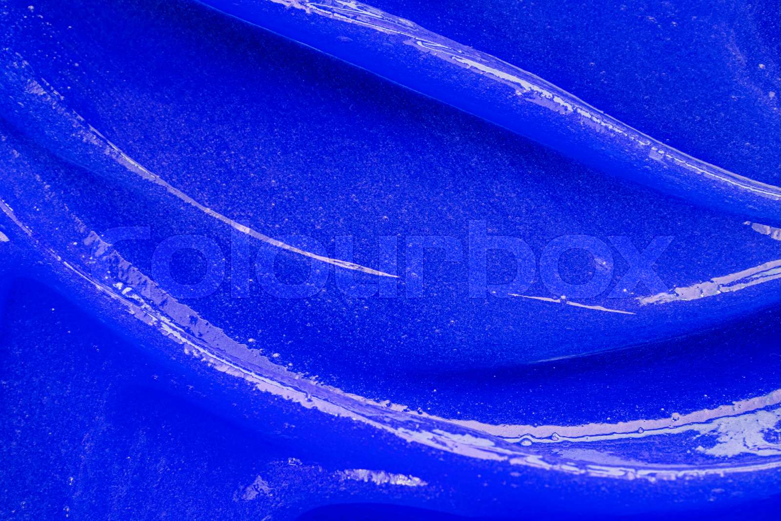 Blue gel texture. Cosmetic clear liquid cream smudge. Skin care product ...