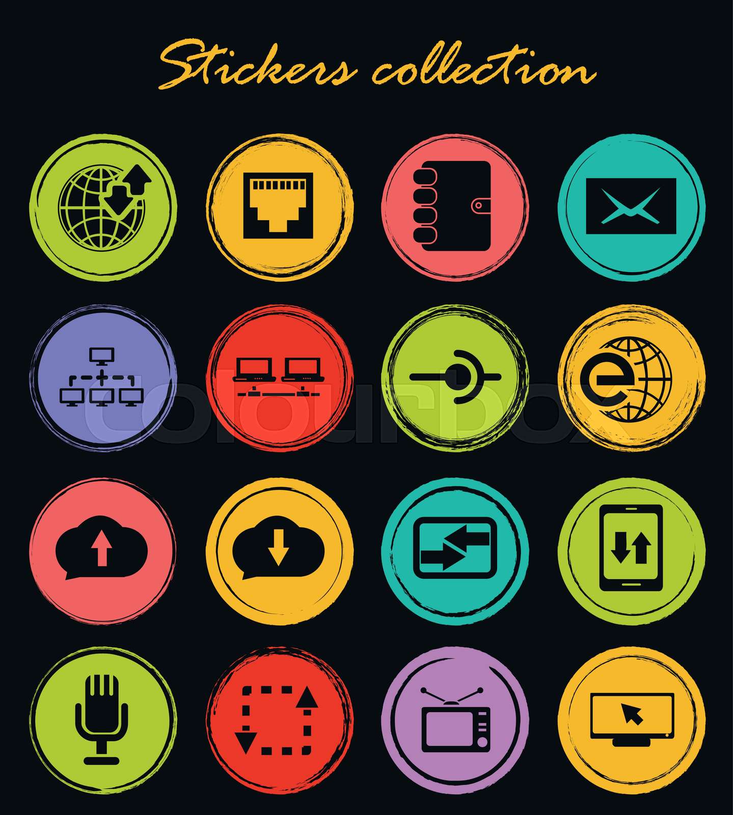 Communication icons set | Stock vector | Colourbox