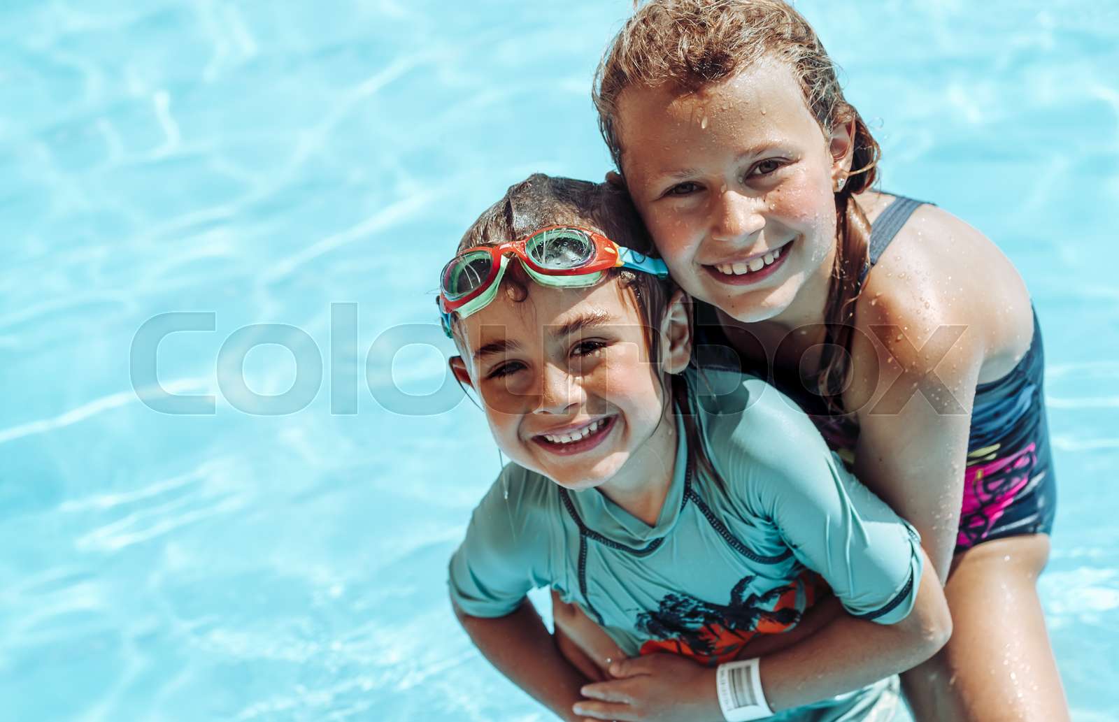 Happy Kids in the Pool | Stock image | Colourbox