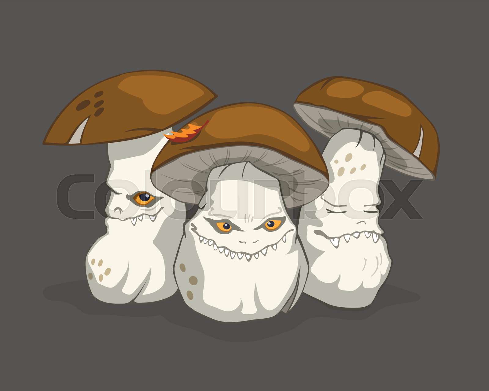 Evil Mushroom Drawing