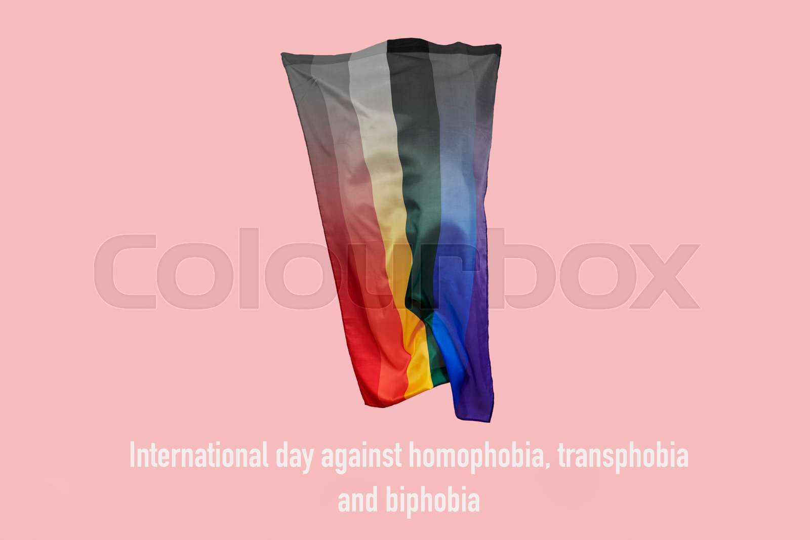 flag against homophobia, transphobia and biphobia | Stock image | Colourbox