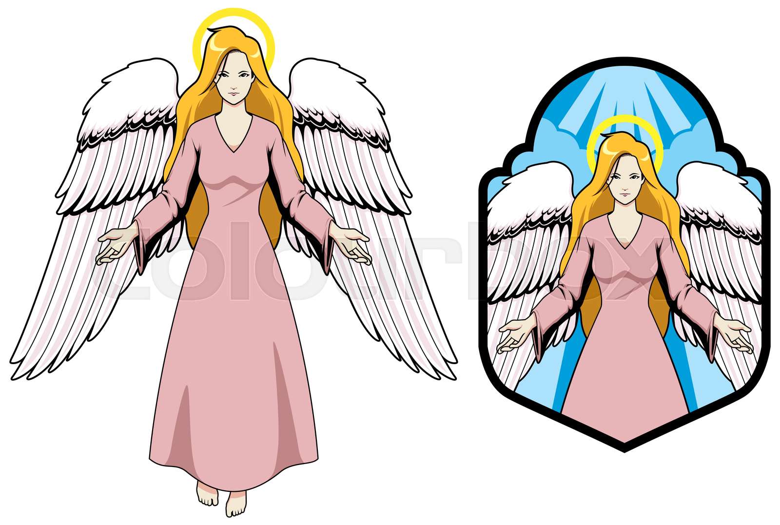 Angel Female Mascot 2 | Stock vector | Colourbox