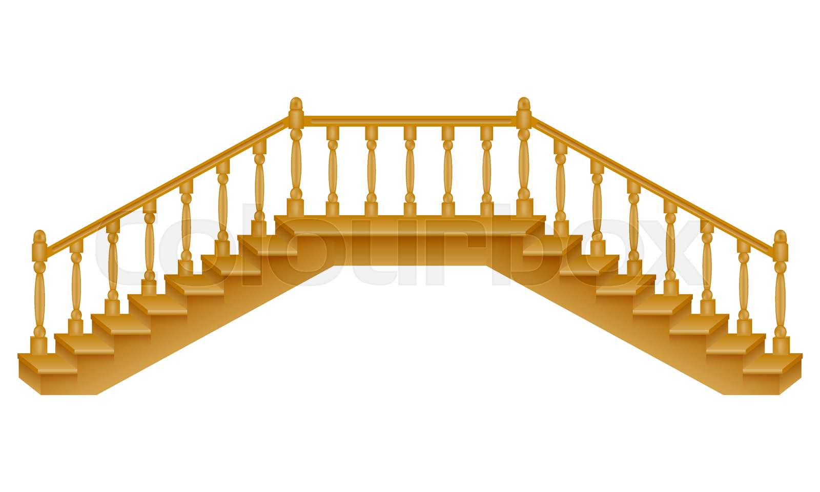 Cartoon Wooden Stairs