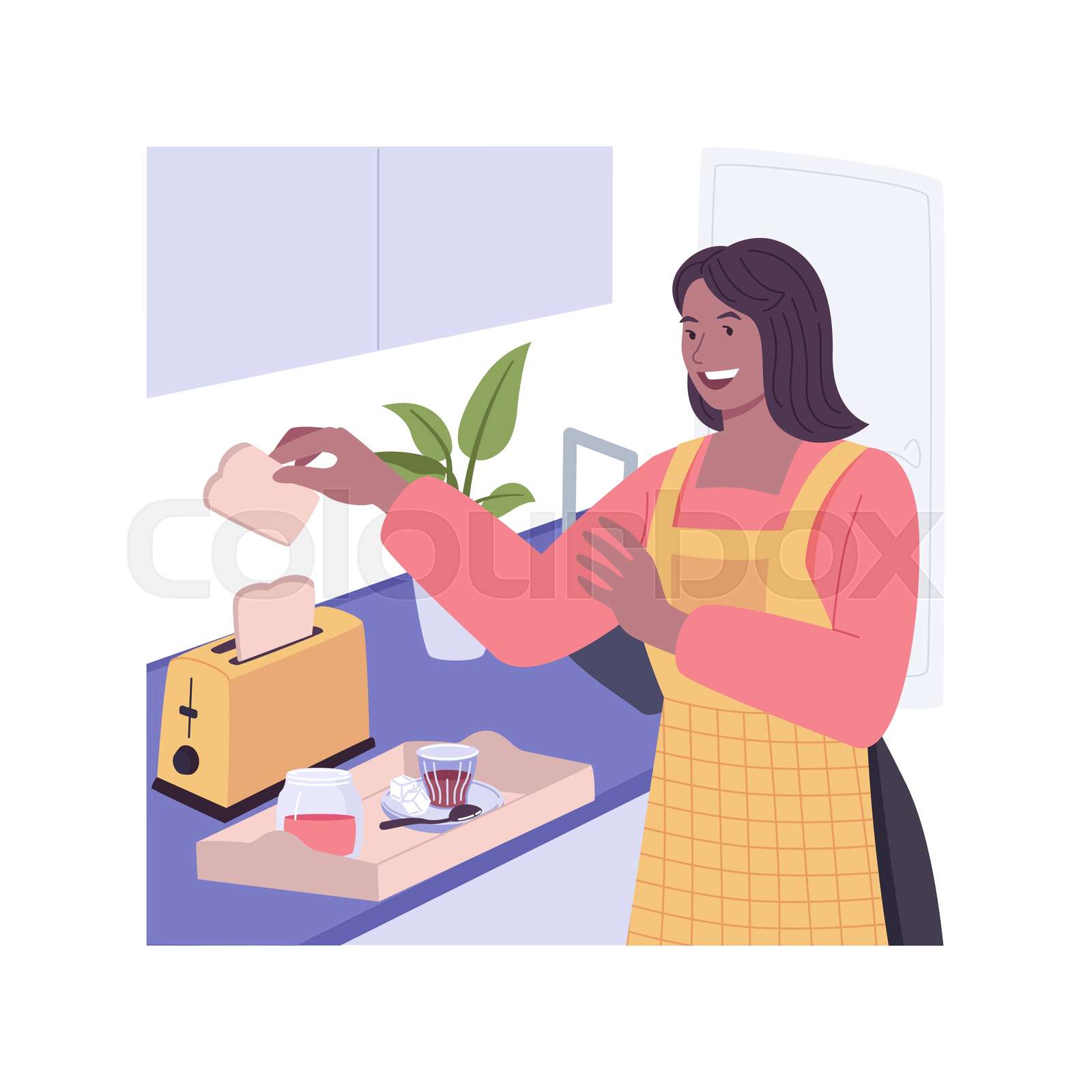 Making a toast isolated cartoon vector illustrations. | Stock vector ...