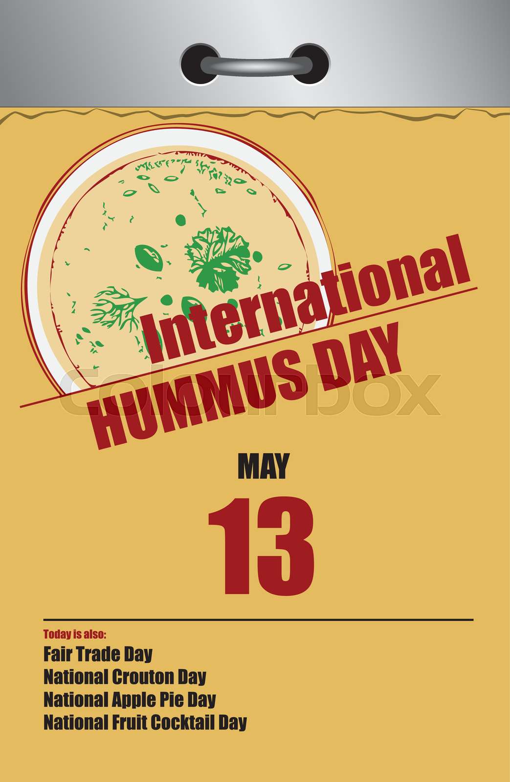 International Hummus Day | Stock vector | Colourbox
