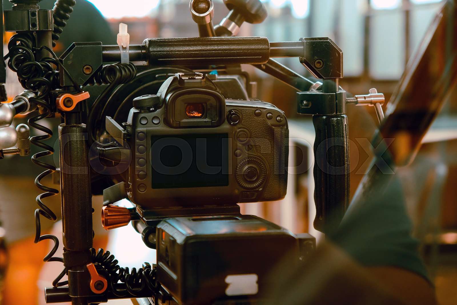 Cinema Camera on Film Set | Stock image | Colourbox