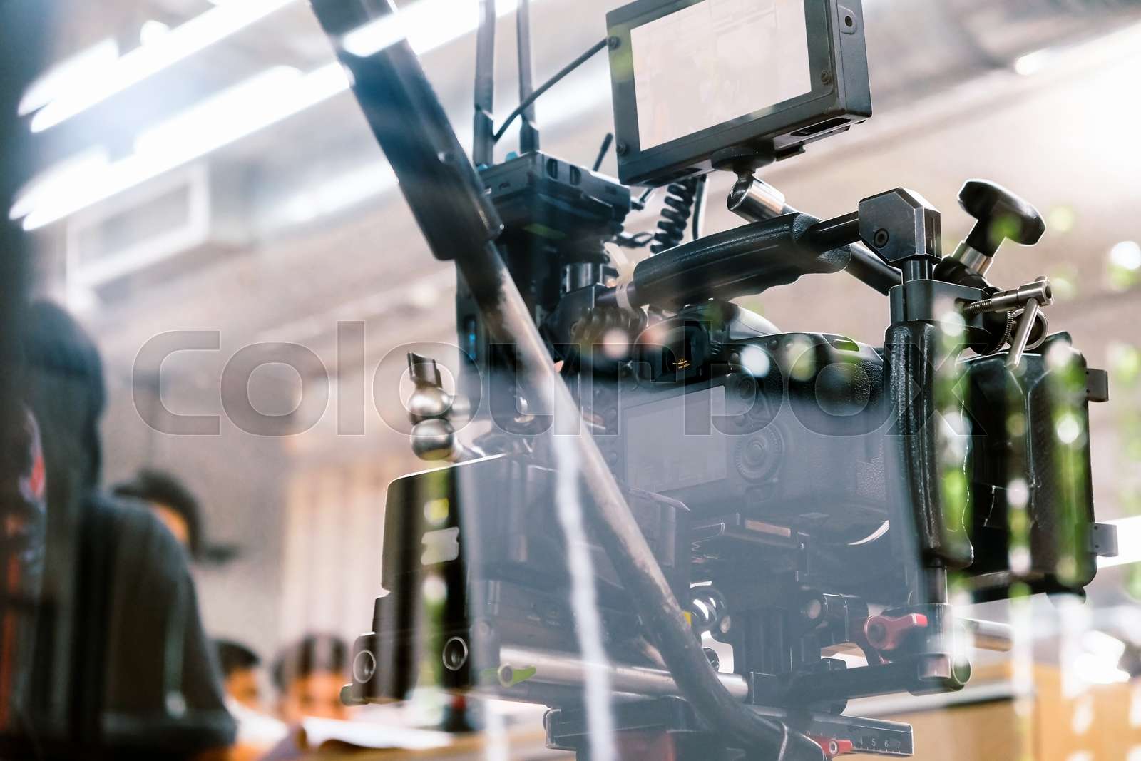 Cinema Camera on Film Set | Stock image | Colourbox