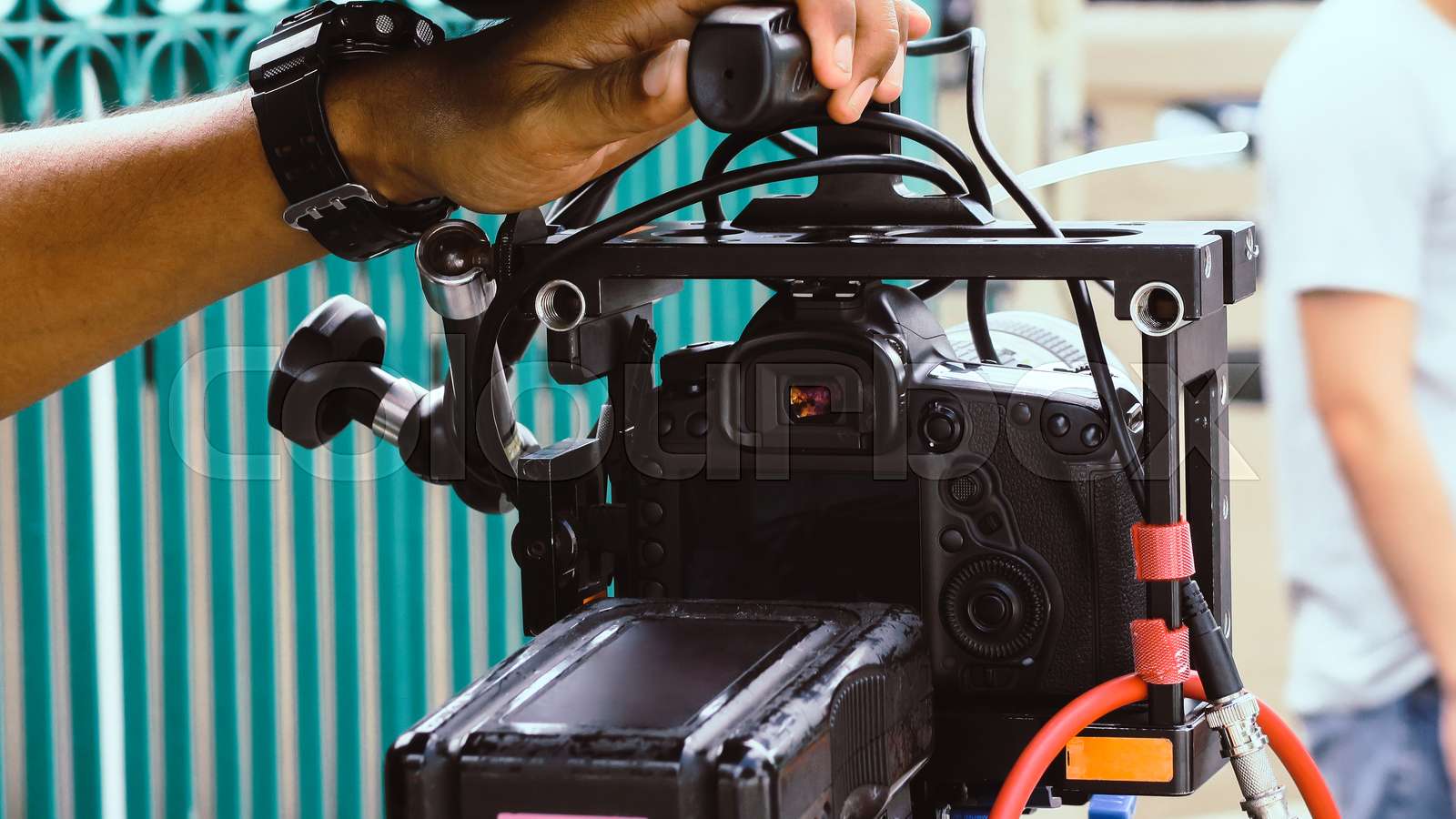 Cinema Camera on Film Set | Stock image | Colourbox