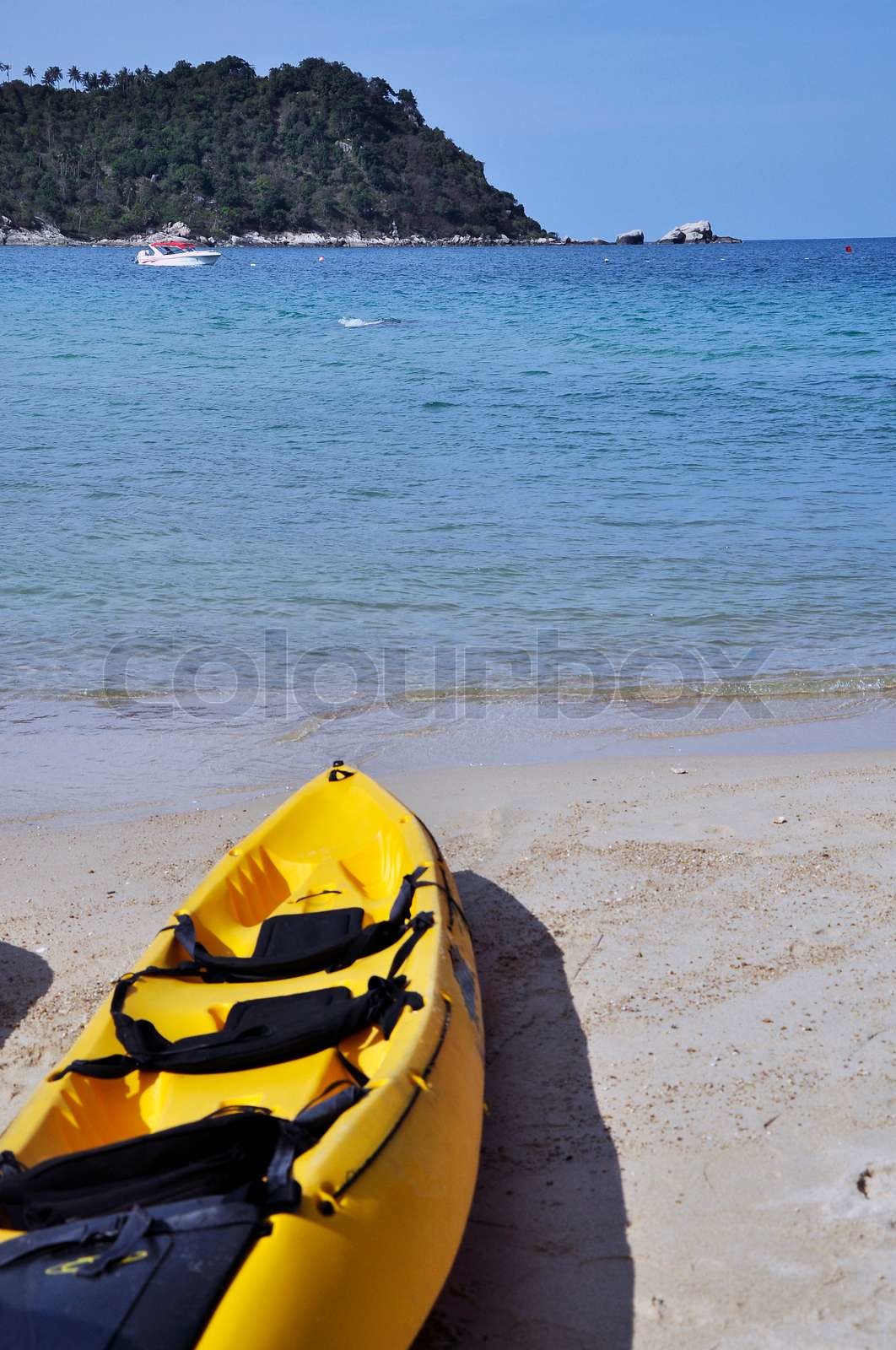 Kayak on the beach | Stock image | Colourbox