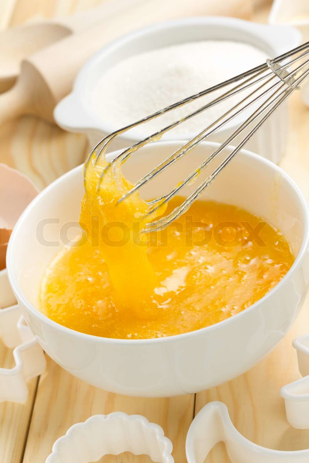 Whisking eggs | Stock image | Colourbox