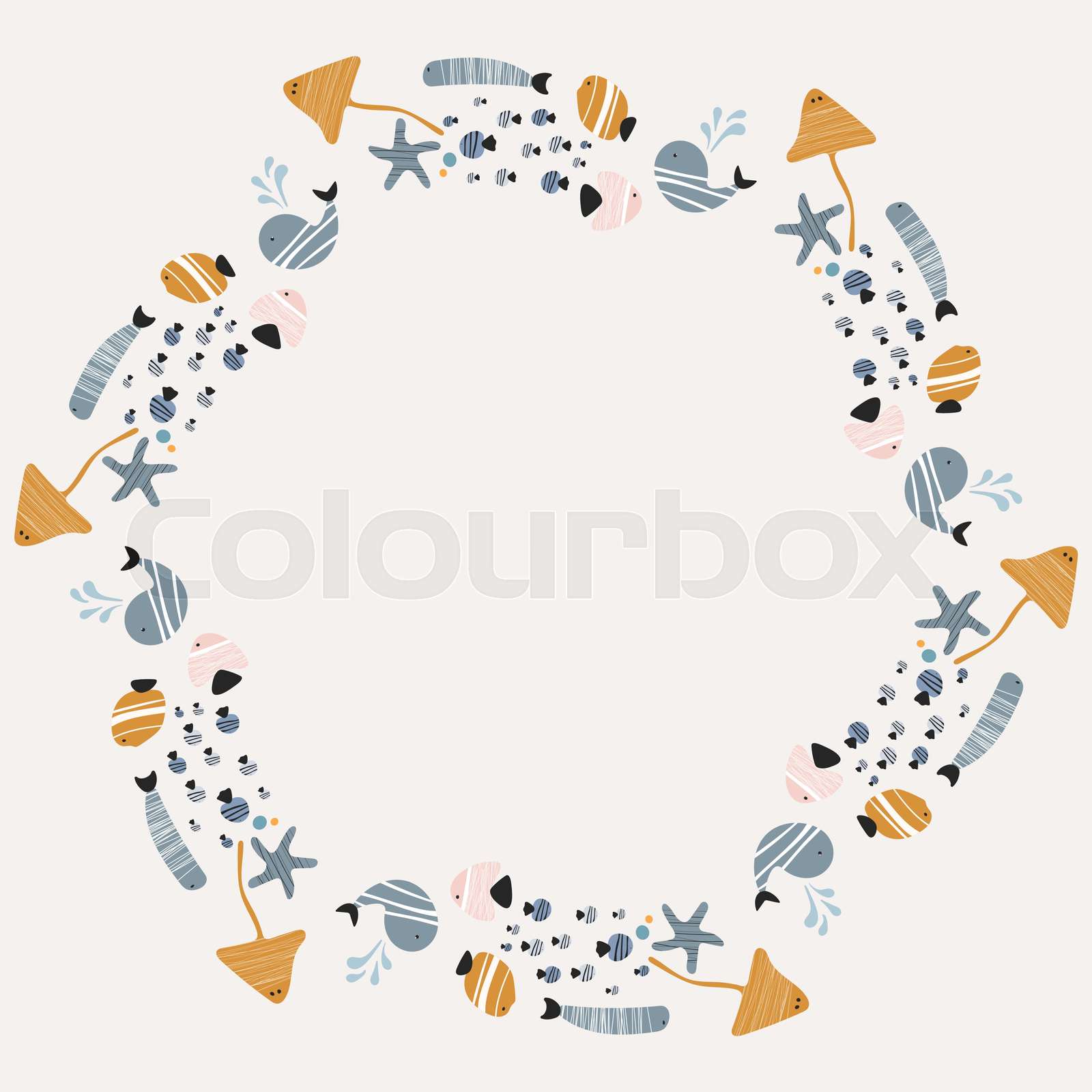 Sea world vector | Stock vector | Colourbox