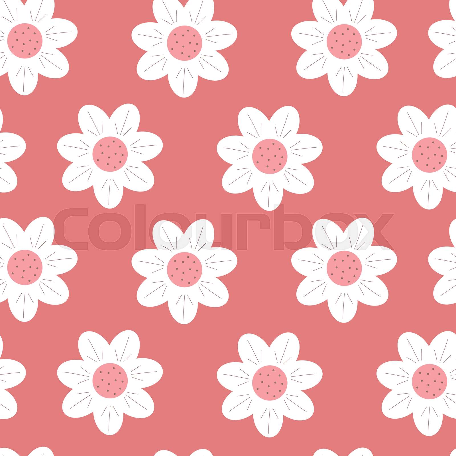 Seamless floral pattern | Stock vector | Colourbox