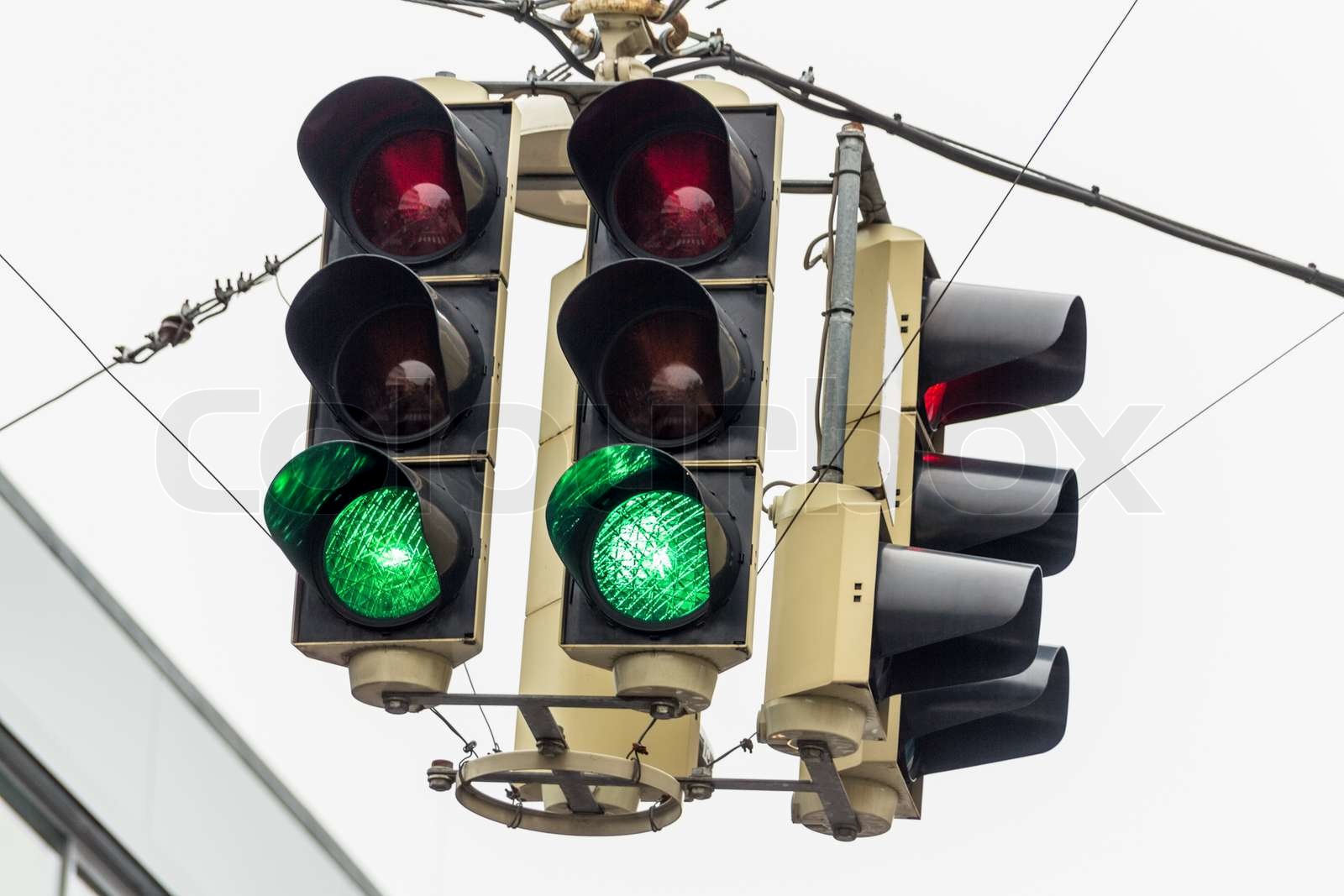 traffic light with green light | Stock image | Colourbox