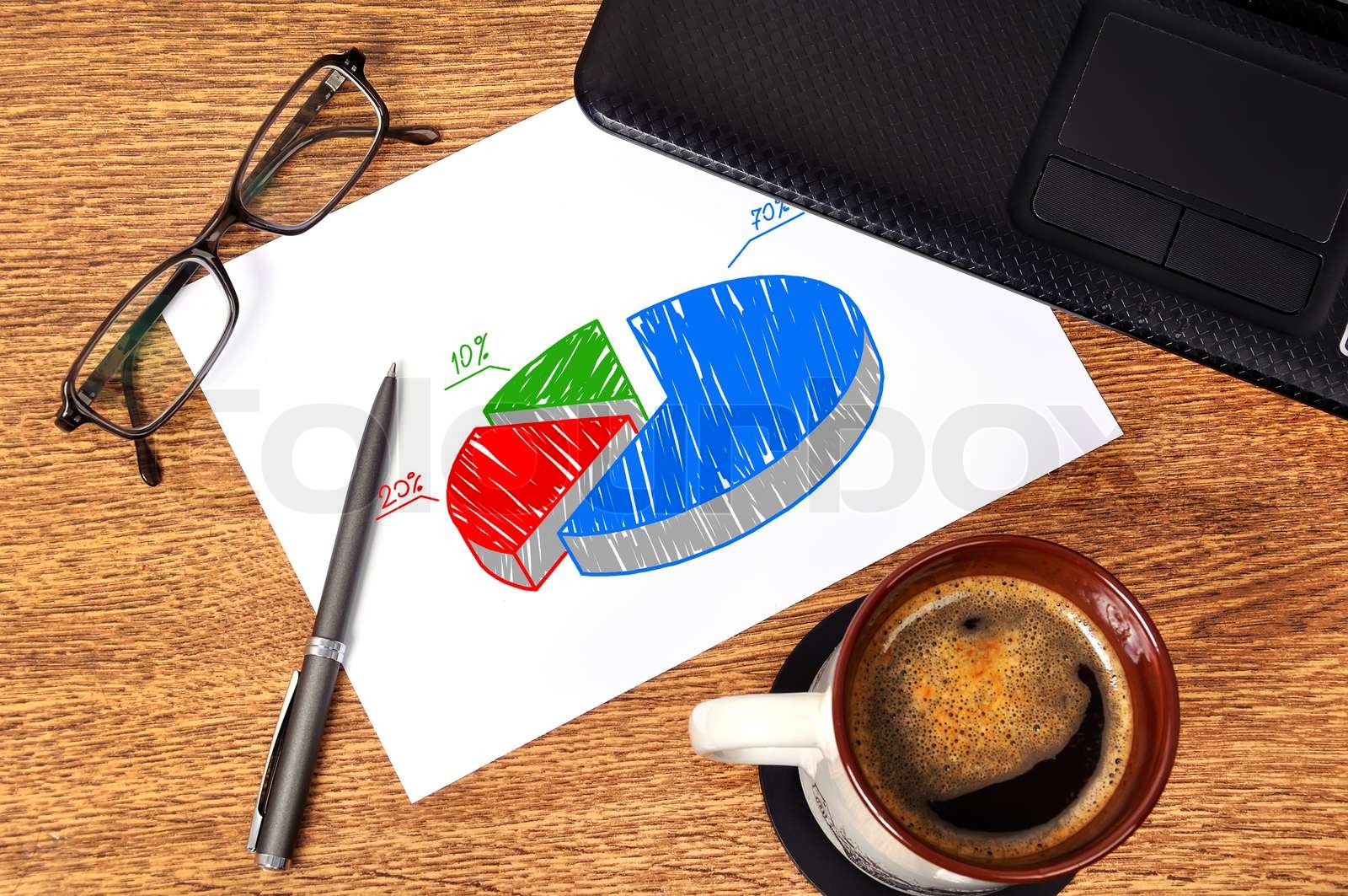 Note chart profits | Stock image | Colourbox