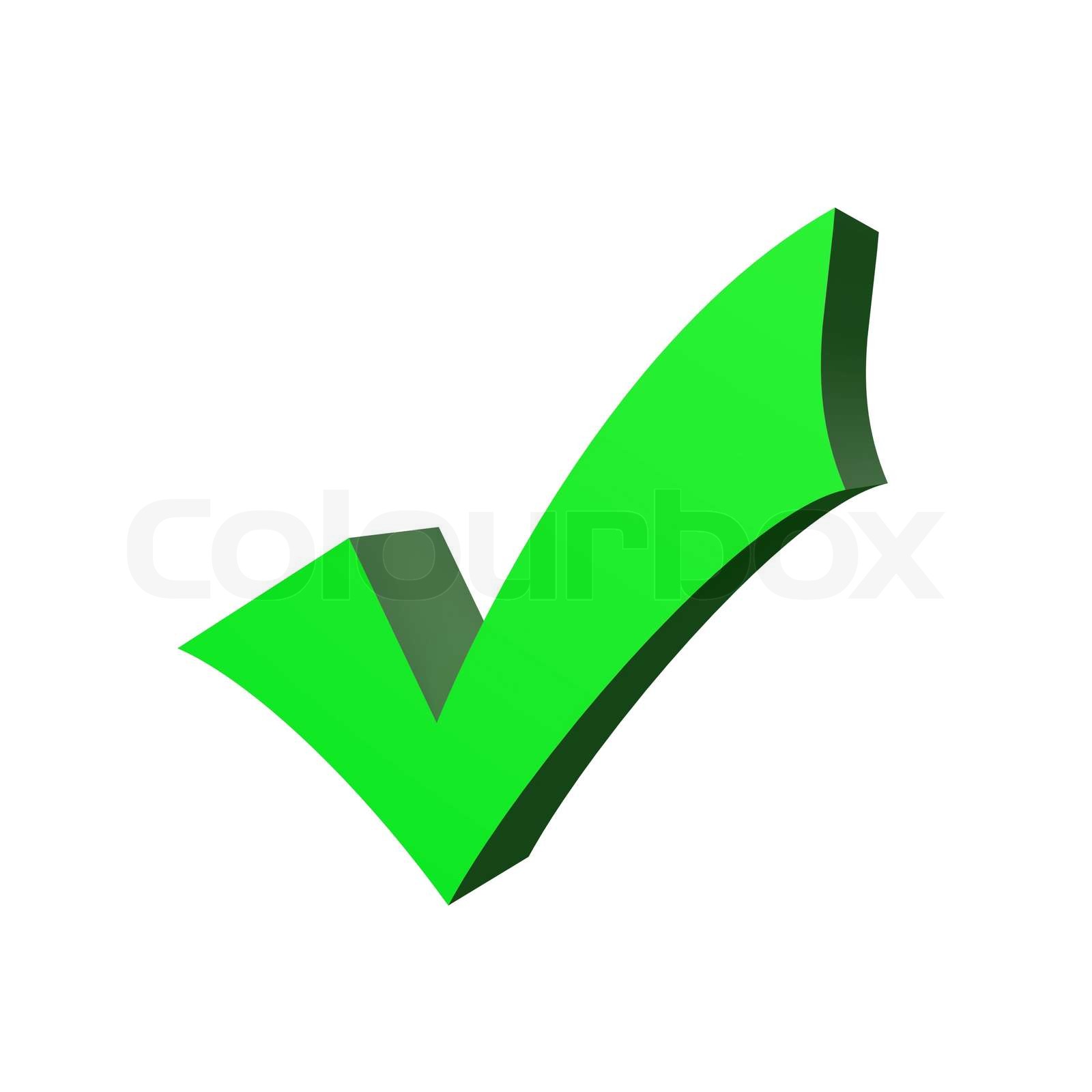 3d Tick | Stock image | Colourbox