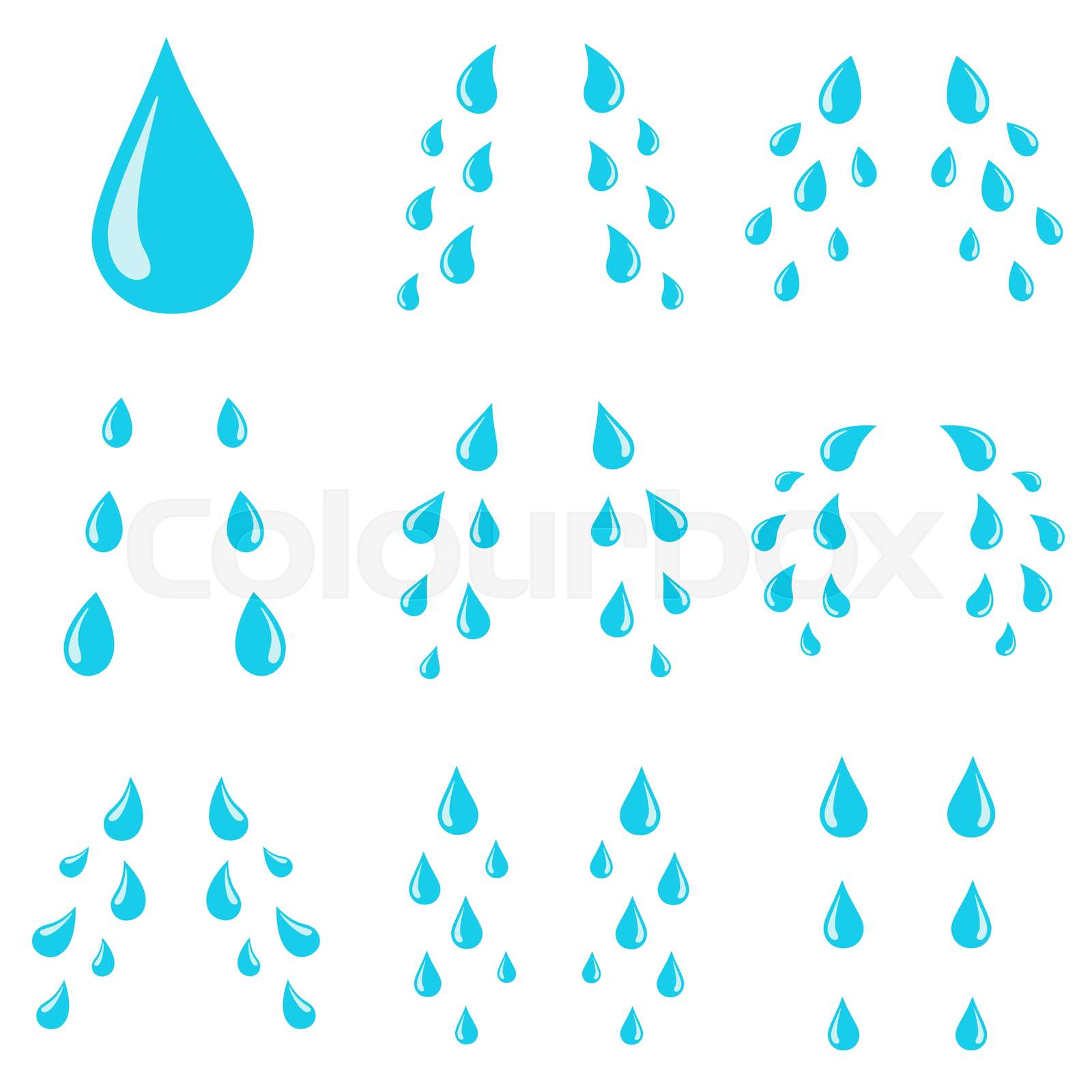Tears drops. Sorrow weeping cry streams, tear blob or sweat drop ...