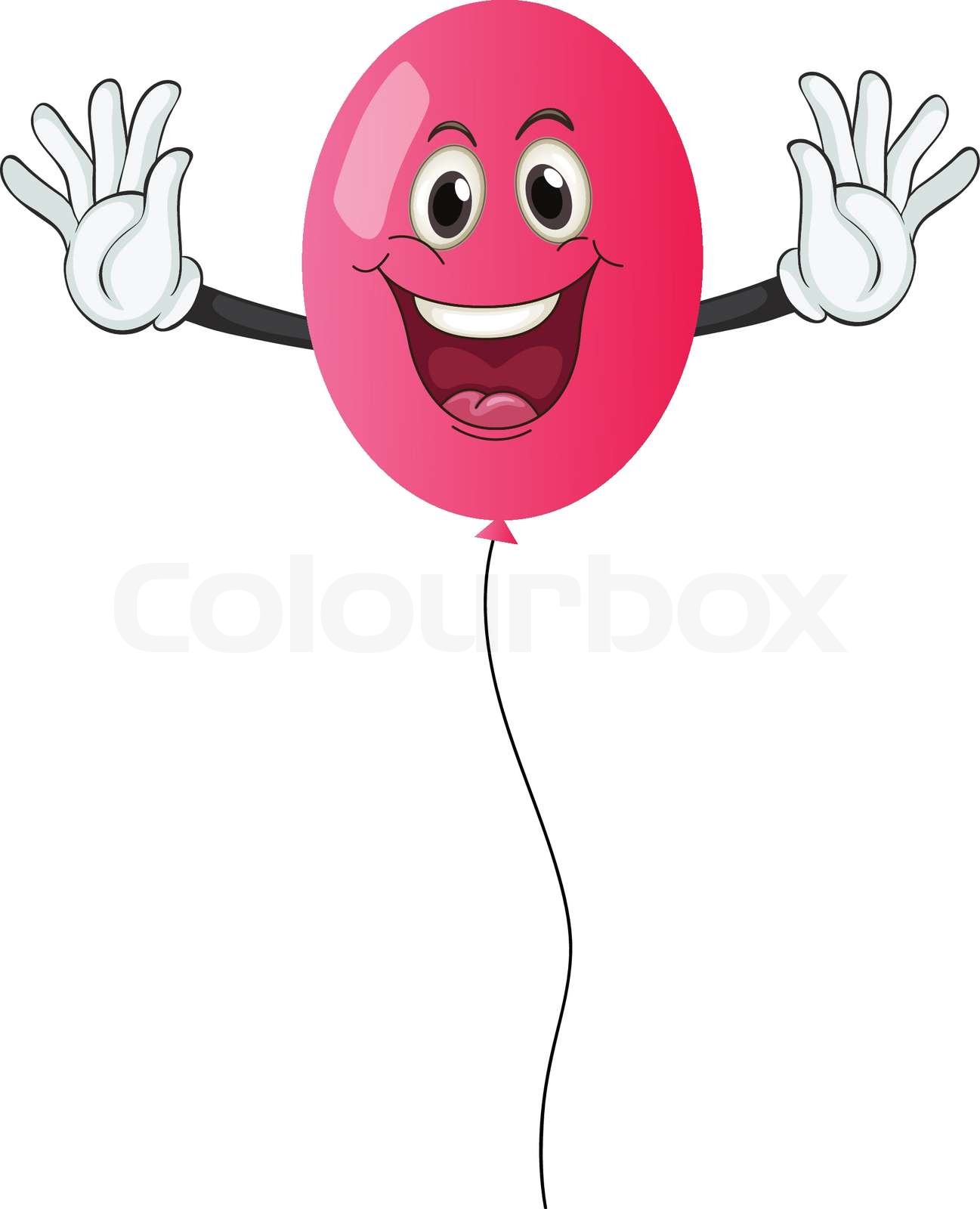 rød ballon | Stock vektor | Colourbox