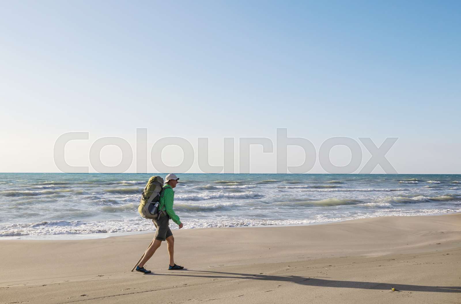 Hike on the beach | Stock image | Colourbox