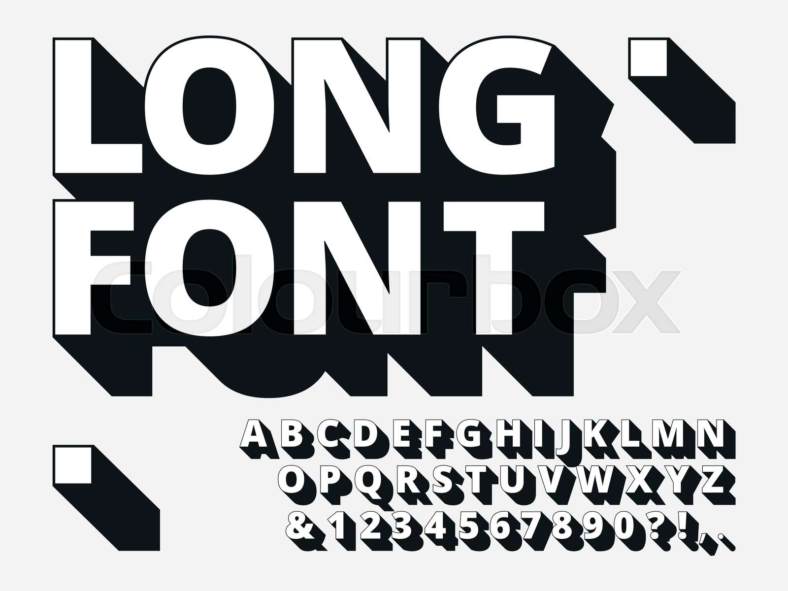 Simple Bold Fonts Alphabet