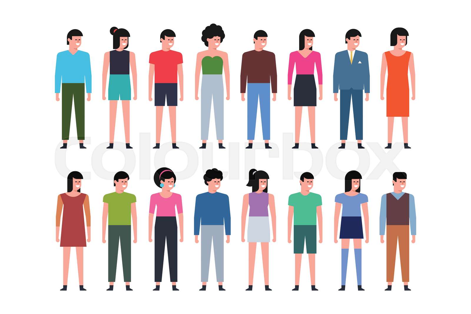 People group | Stock vector | Colourbox