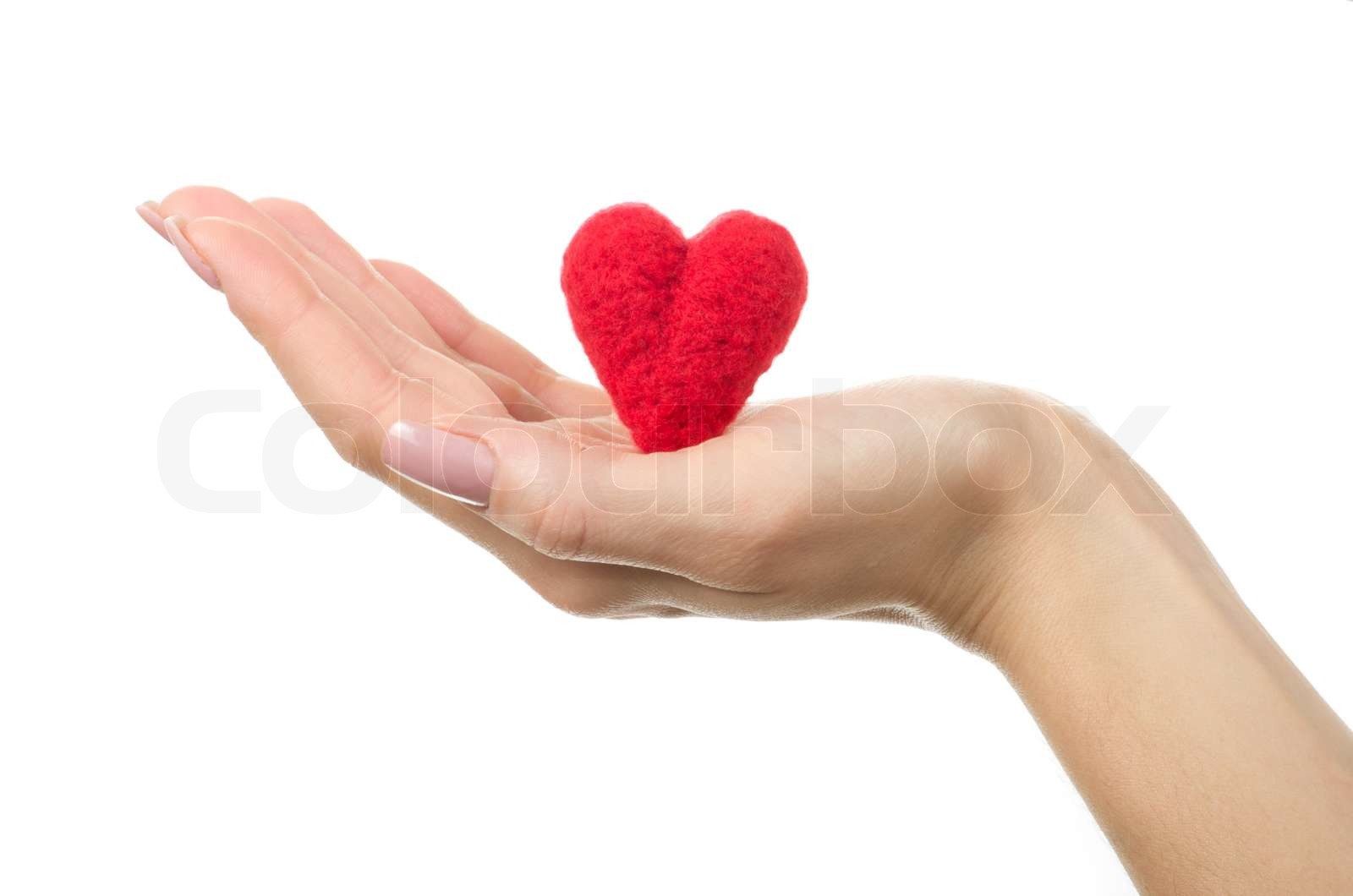 Hand holding heart | Stock image | Colourbox