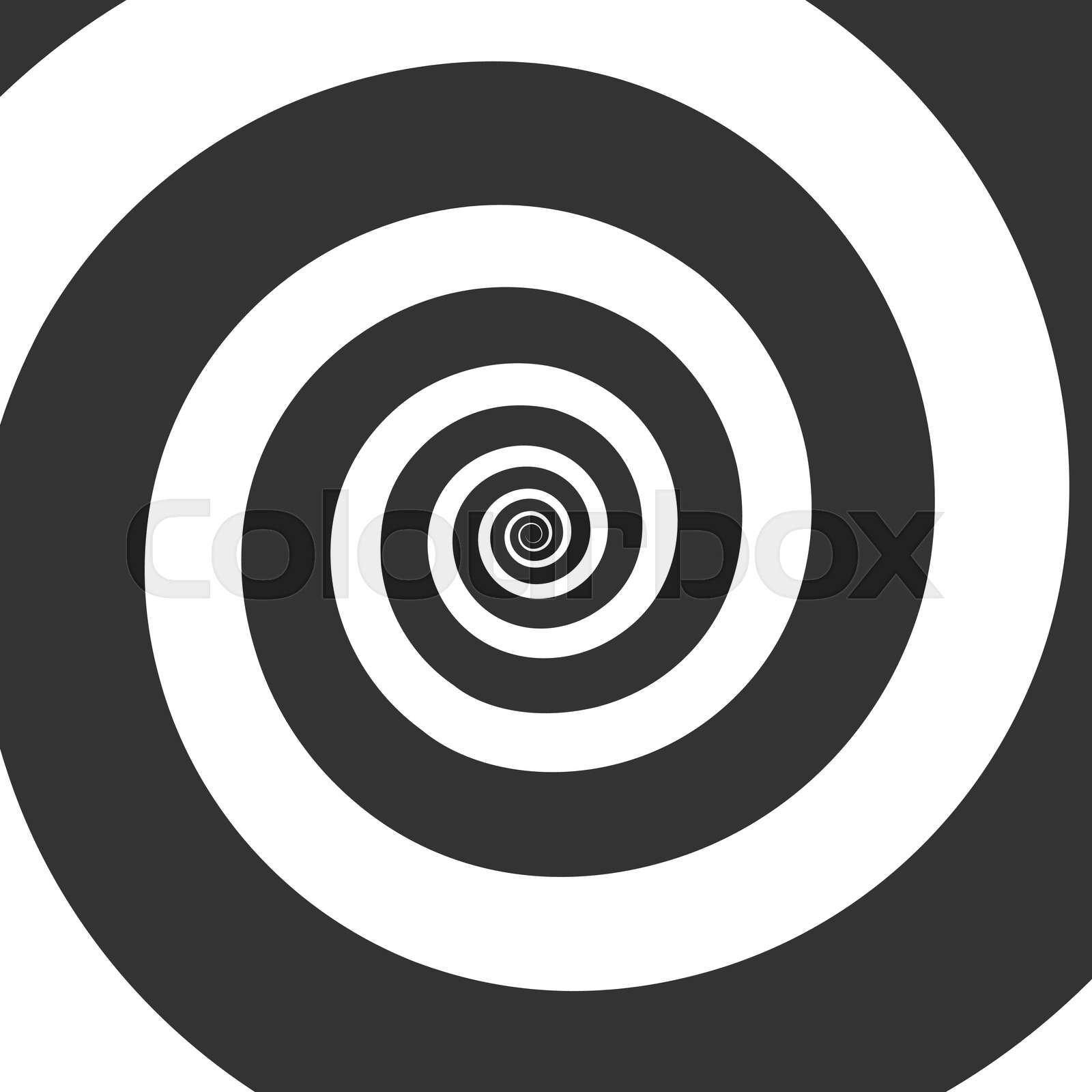 Hypnotic Spiral Hypnotic Swirl Circular Illustration Circle Effect Stock Vector Colourbox