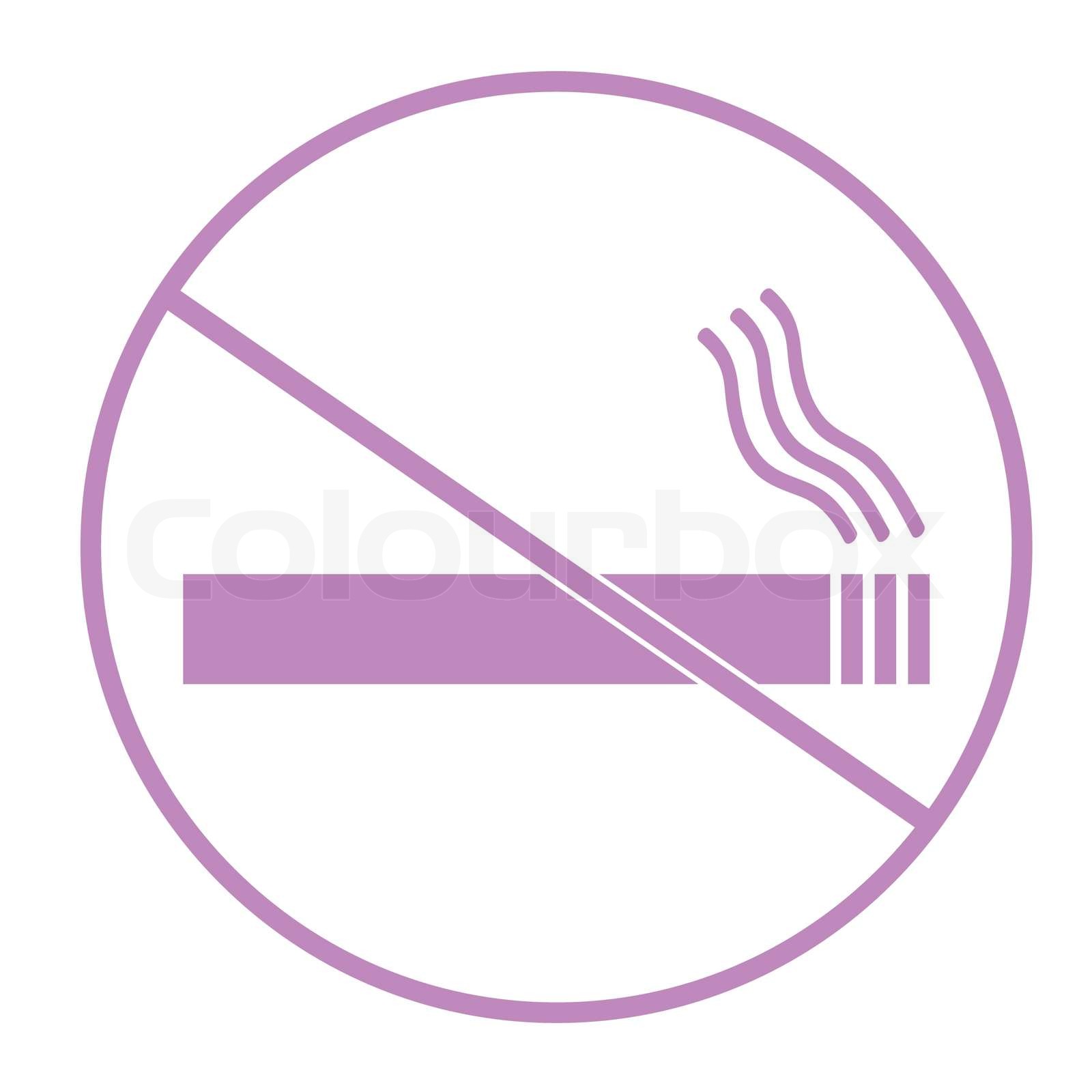 None smoking area sign | Stock vector | Colourbox