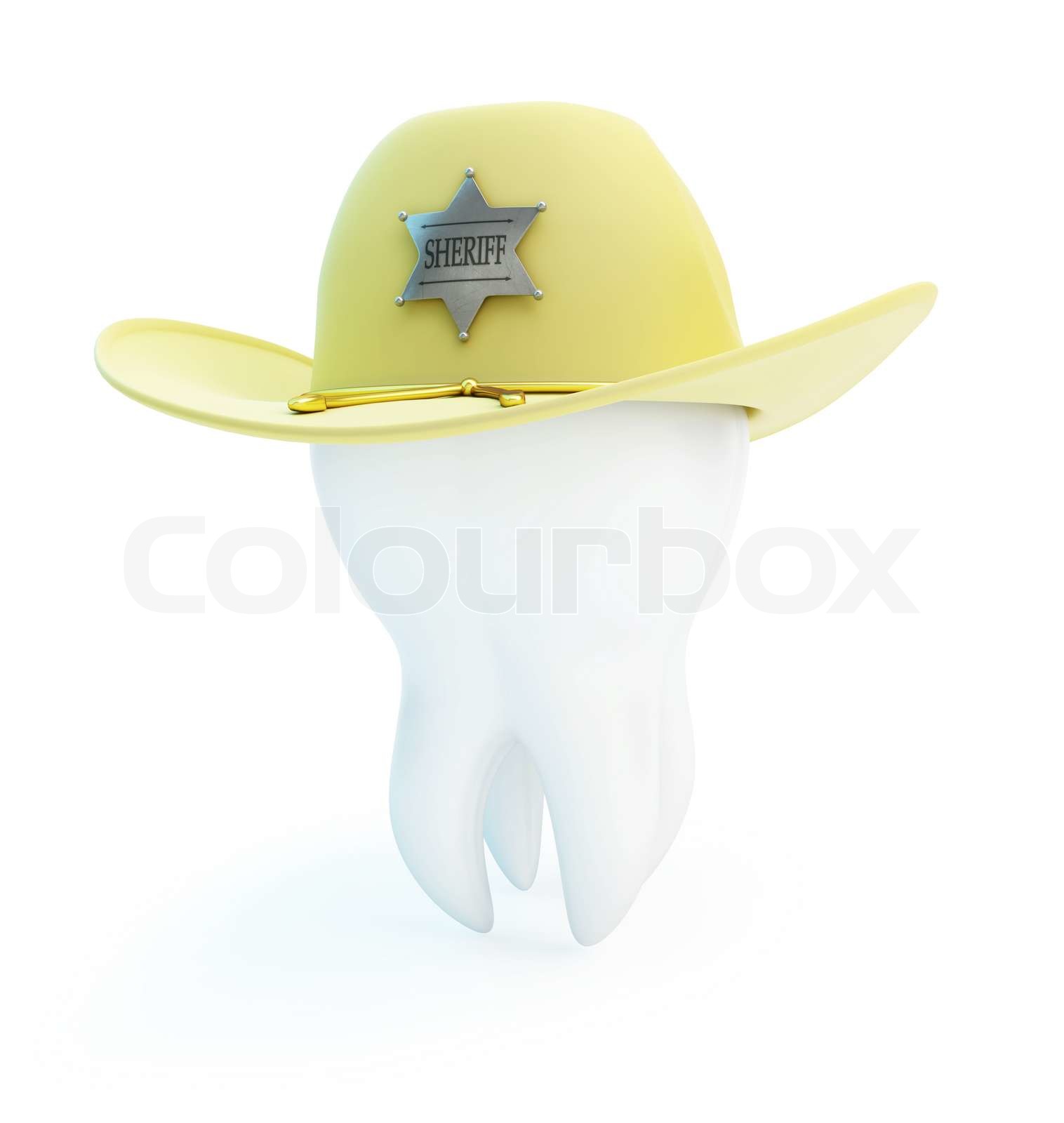 tooth, hat sheriff | Stock image | Colourbox