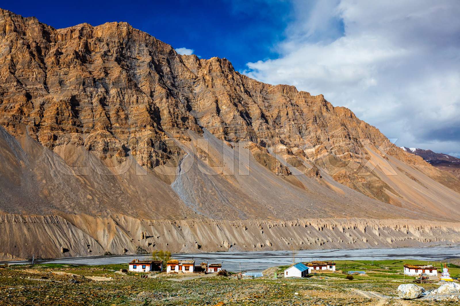 Village in Spiti Valley | Stock image | Colourbox