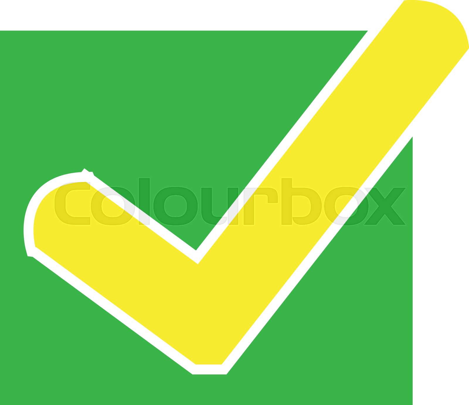 Tick Check Mark Icon sign symbol design | Stock vector | Colourbox