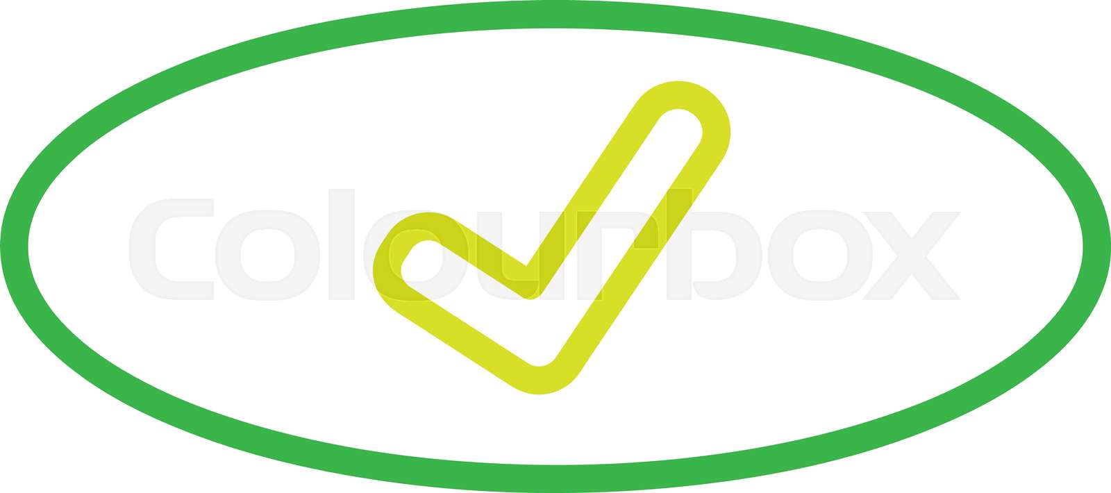 Tick Check Mark Icon sign symbol design | Stock vector | Colourbox