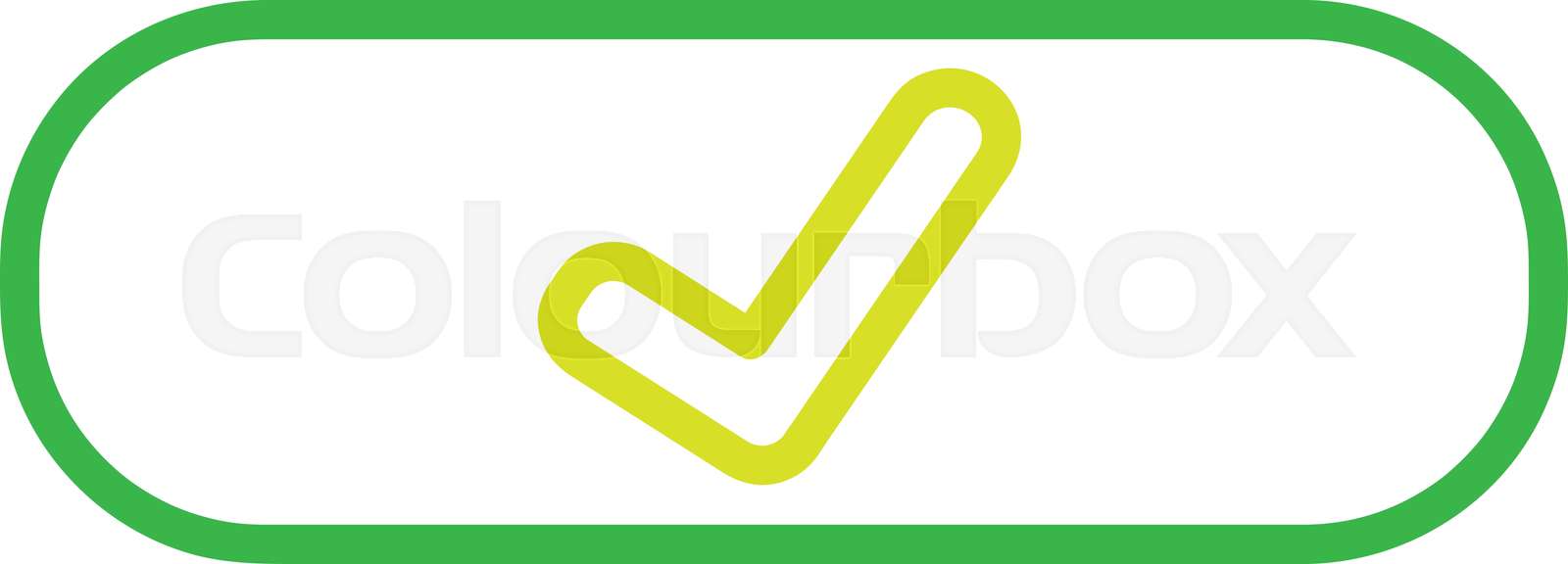 Tick Check Mark Icon sign symbol design | Stock vector | Colourbox