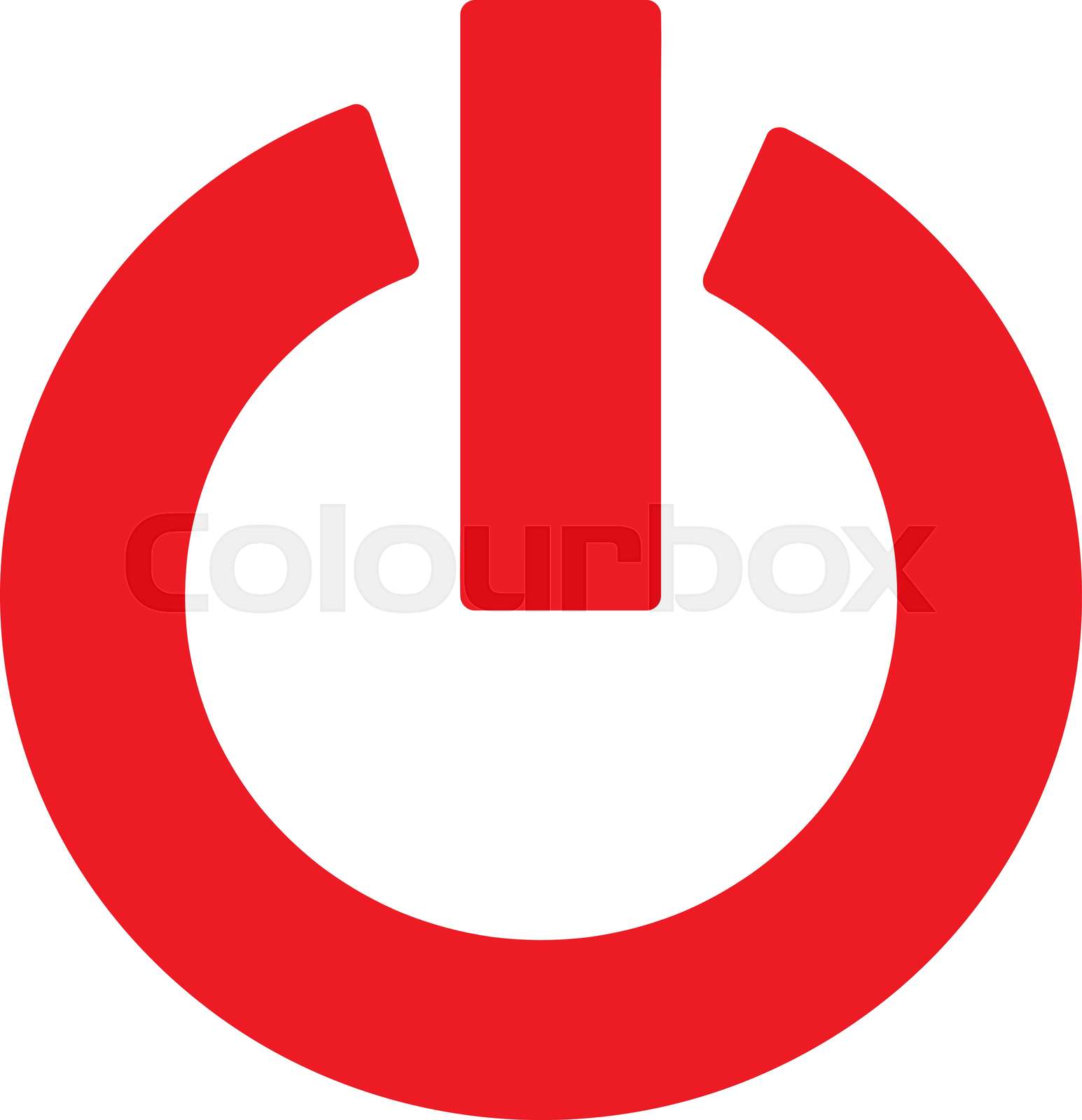 Power icon sign symbol design | Stock vector | Colourbox